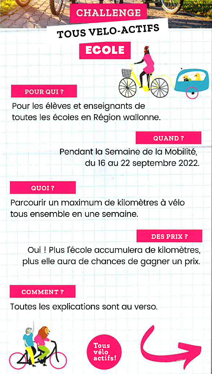 Ecole libre Ittre - Semaine de la mobilité